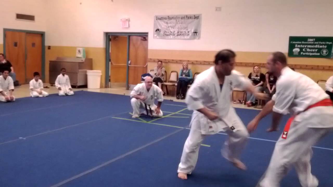 Kyokushin Ohio Karate Belt Test Kumite - YouTube