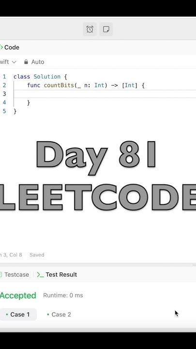 Day 81 Leetcode Problem 338 Swift Daily Challenge Swiftui