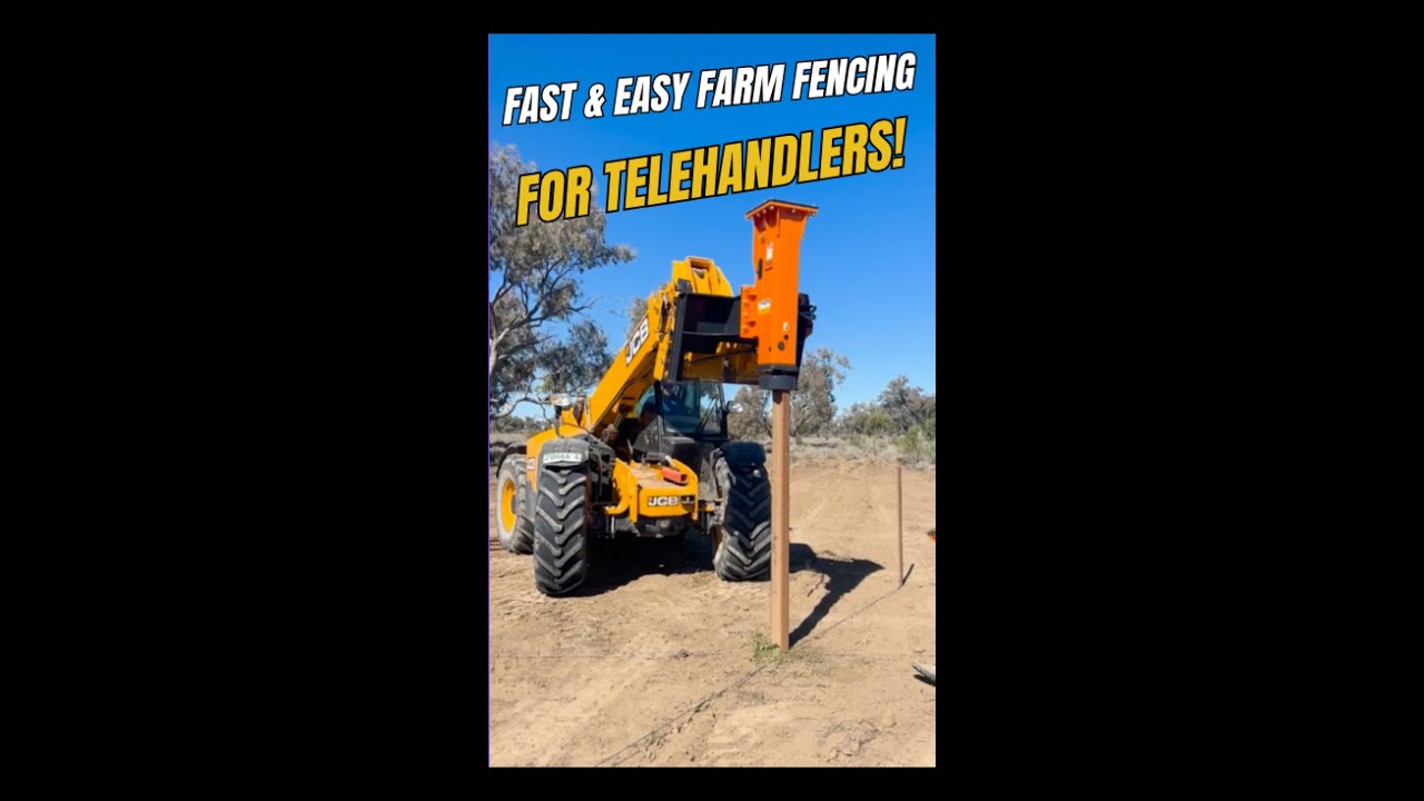 FAST & EASY FARM FENCING WITH A TELEHANDLER - YouTube