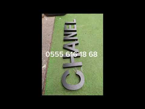 siyah boyalı kaliteli tabela kutu kabartma harf imalatı harf modelleri gucci prada harf tabela