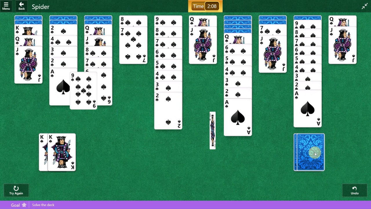 Microsoft Solitaire Collection - Spider - July 20 2017 - YouTube