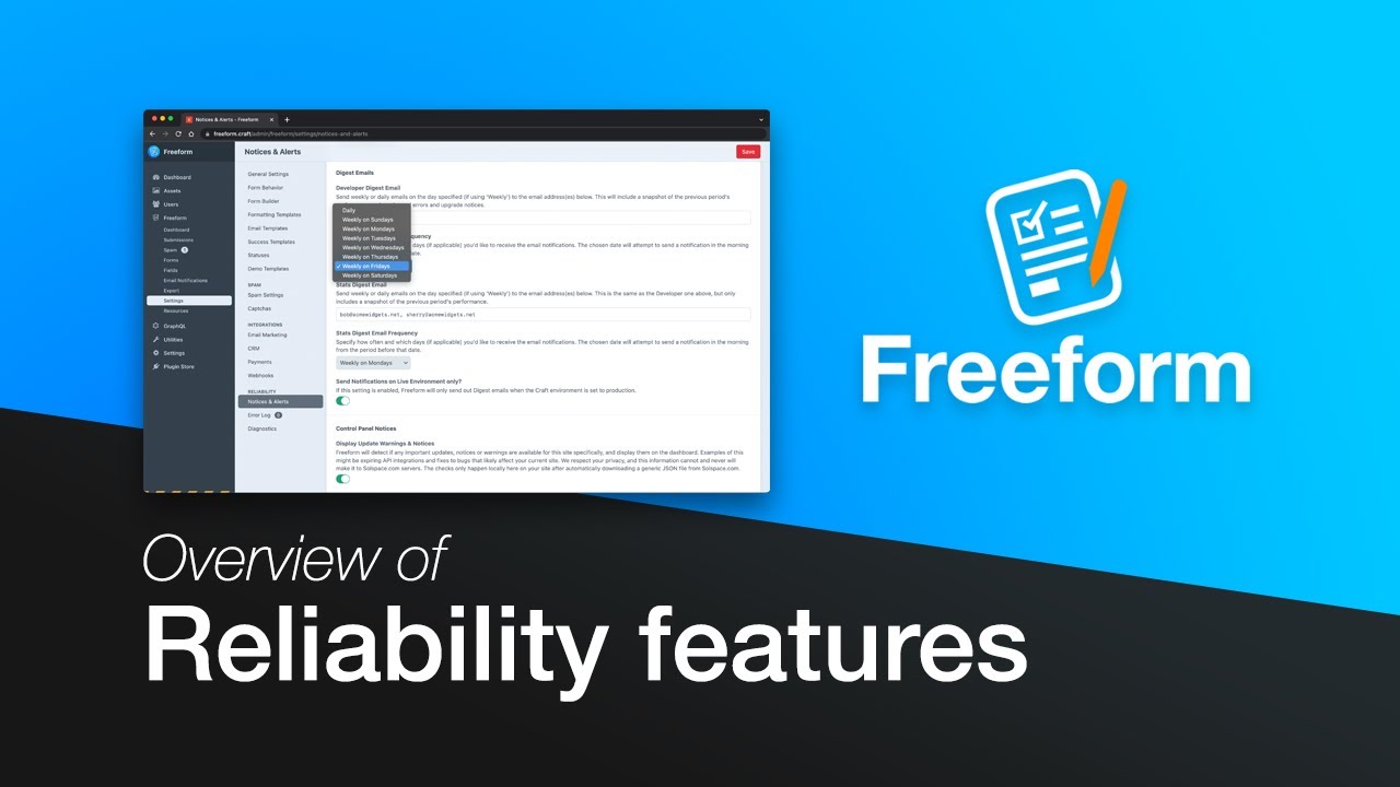 Freeform 4 - Reliability Features - YouTube