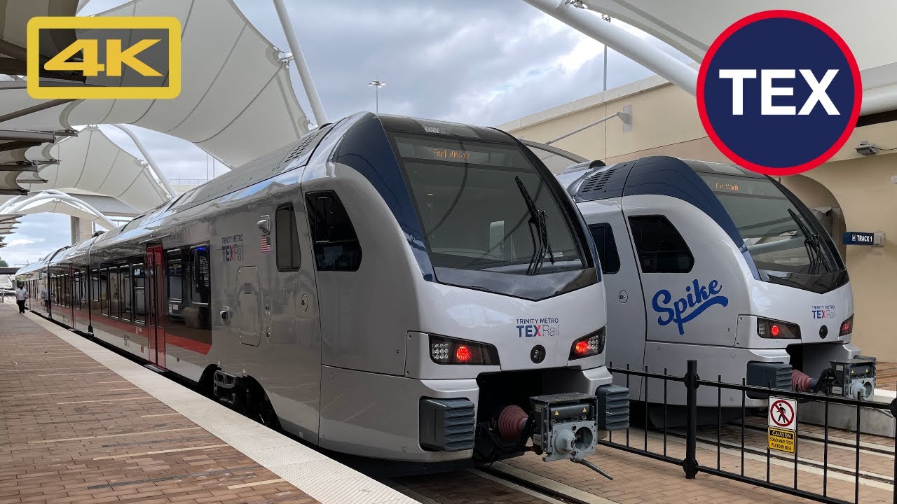 Riding Trinity METRO TEXRail, DFW Airport Terminal B to Downtown Fort ...