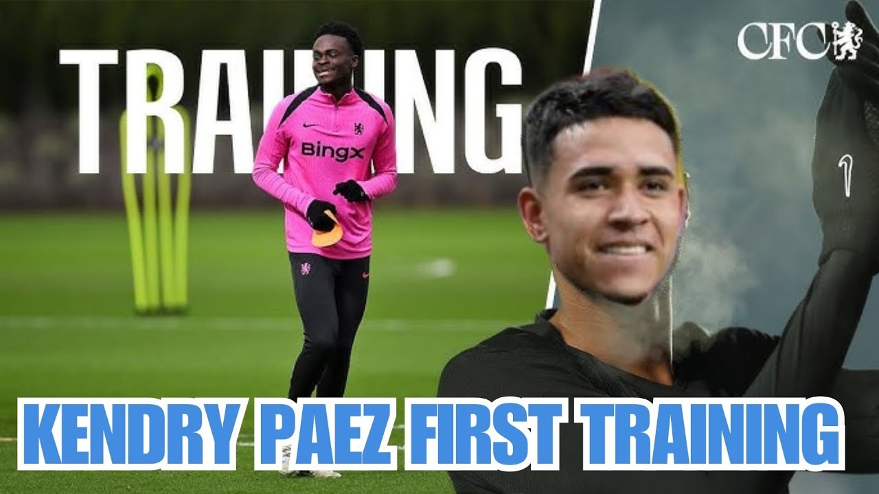 🔥HARD WORK NEVER STOPS! Kendry Paez First Training, Reece James, Palmer ...