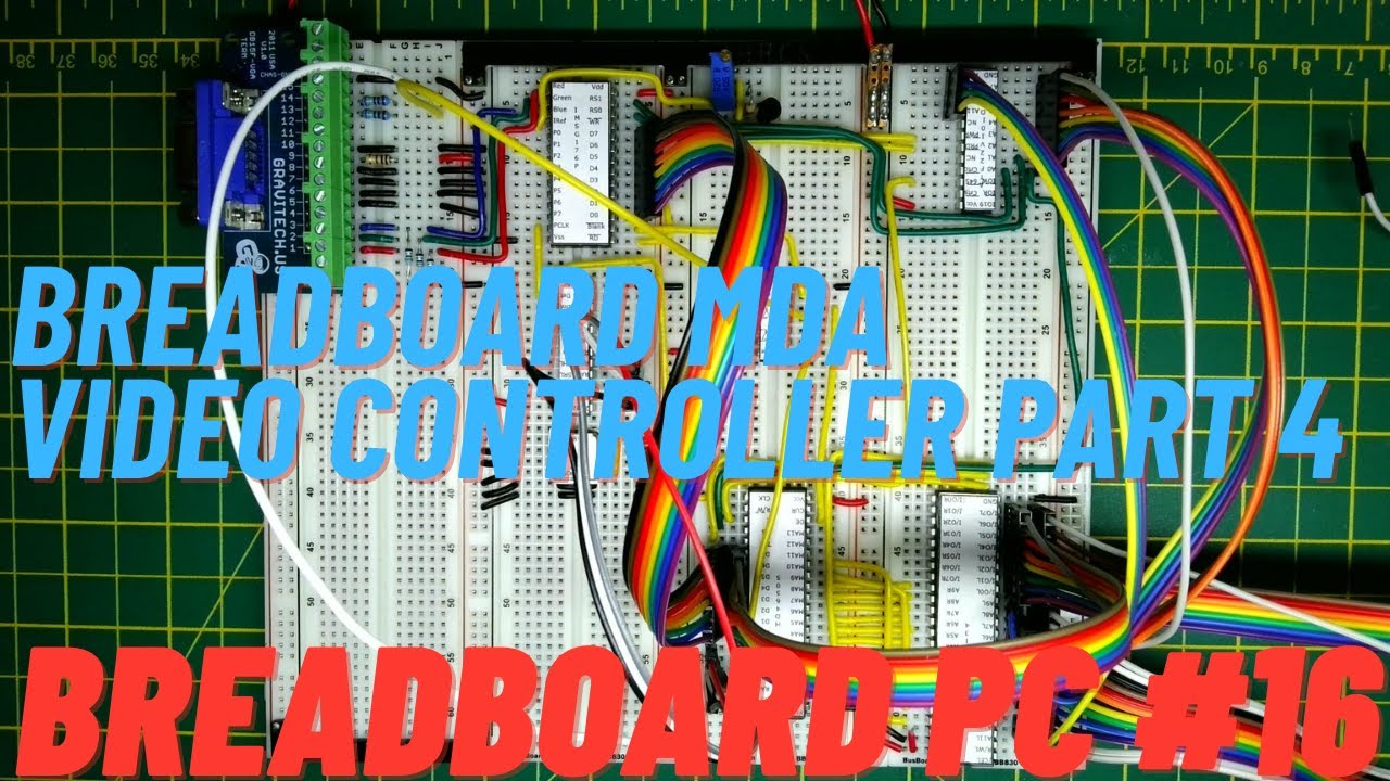 Breadboard 8088 PC MDA Video Controller (MDA#4) #16 - YouTube