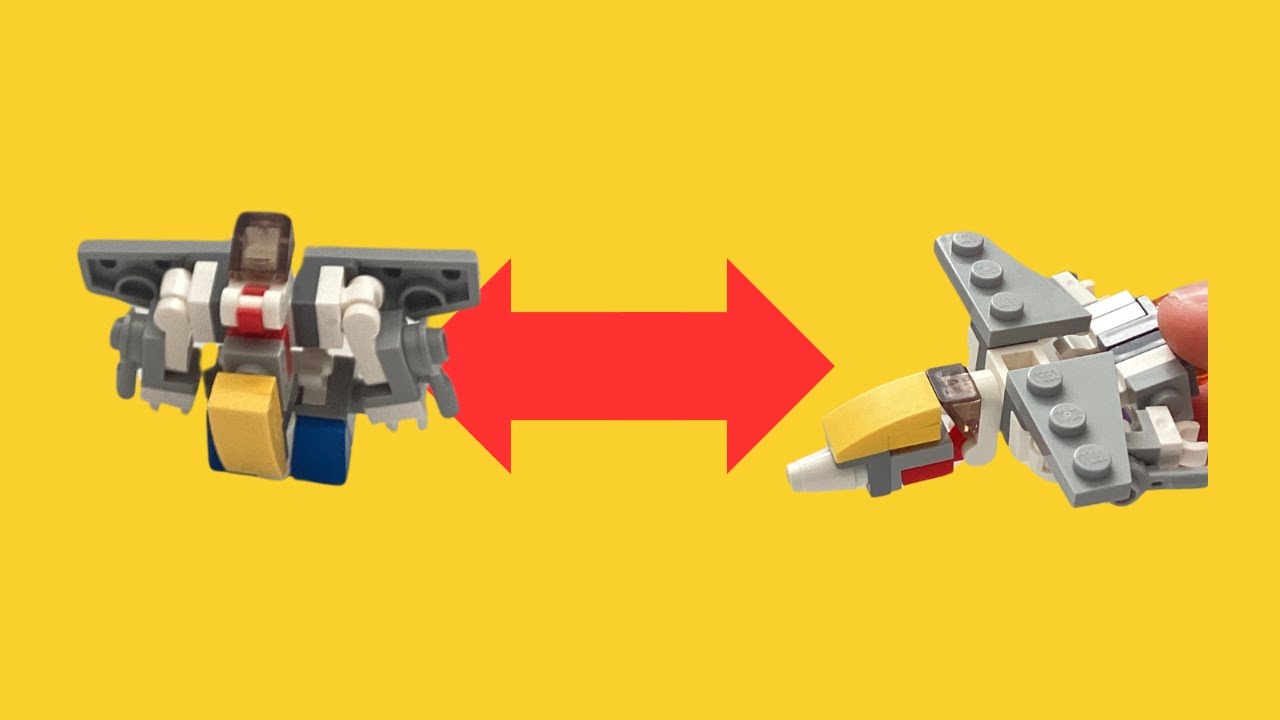 How to Make a Mini Lego Jet Transformer! Starscream - YouTube