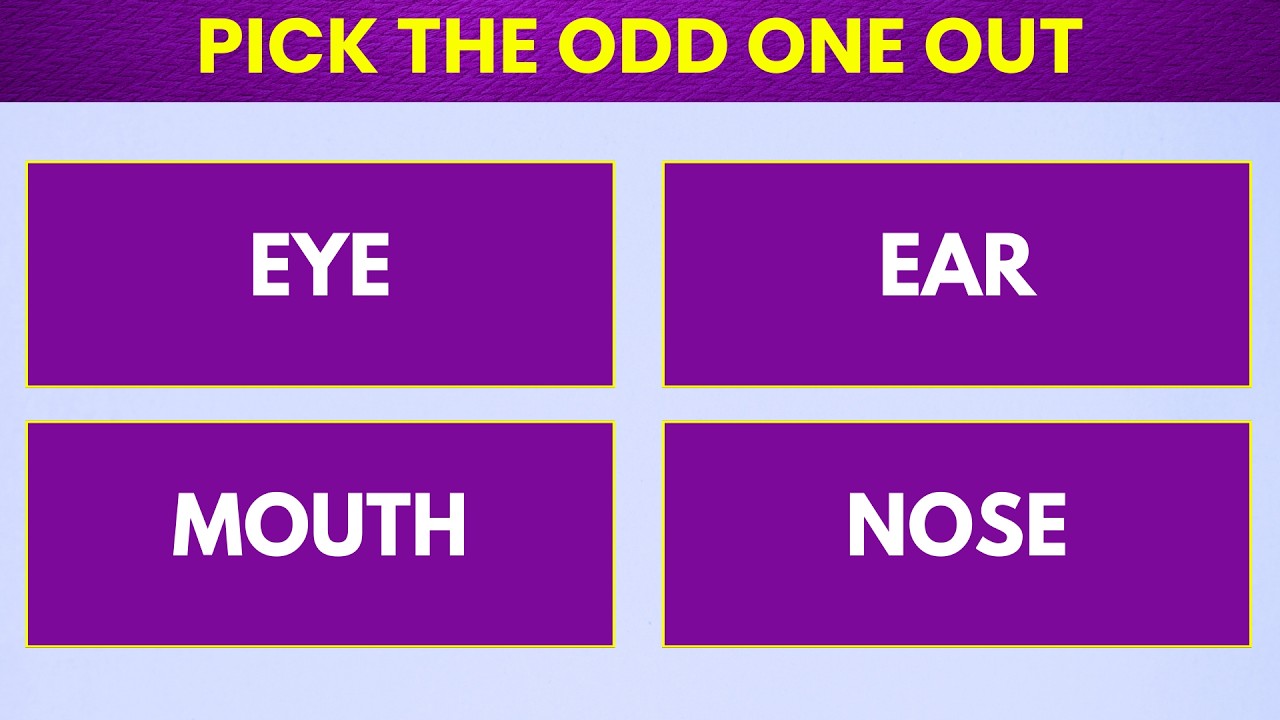 Ultimate General Knowledge Quiz Pick the Odd one out! #challenge 7 ...