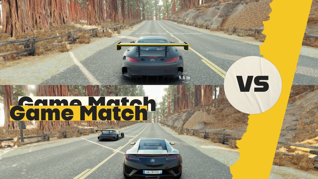 Super car race split screen - YouTube