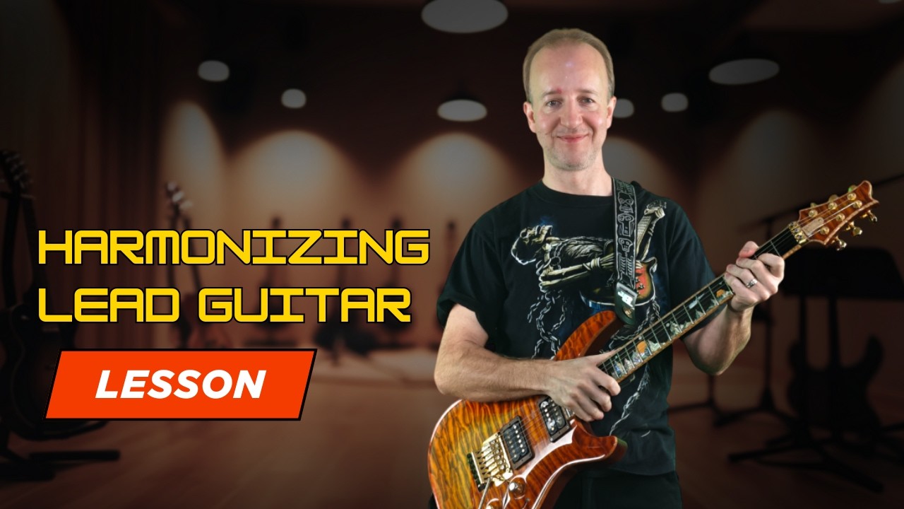 Harmonizing lead guitar lesson: how to harmonize lead guitar! - YouTube