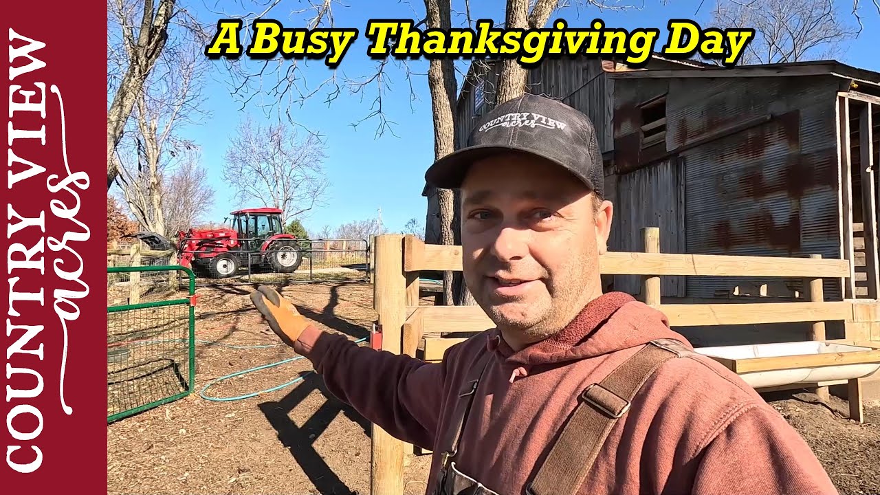 Cleaning out the barnyard and Filling up the Compost Bin. Preparing for ...