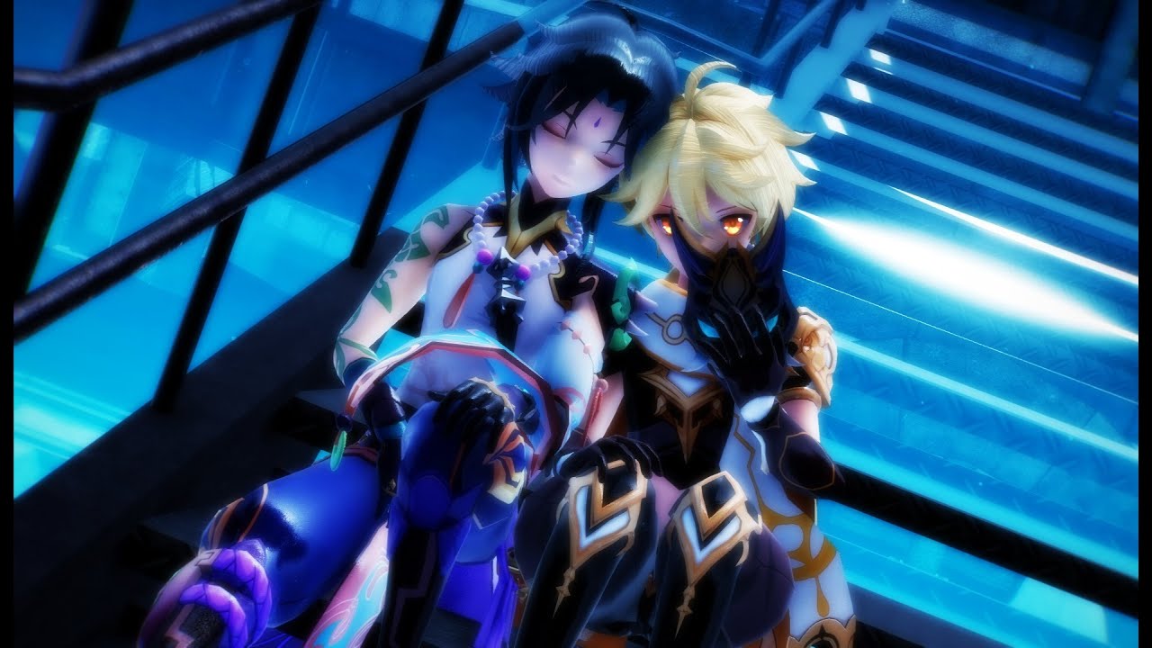 【MMD Genshin Impact】Ghost Rule【Xiao x Aether】 - YouTube
