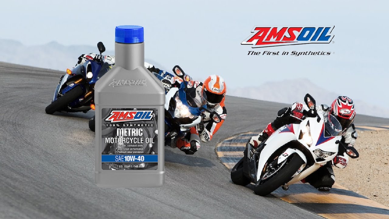 AMSOIL 10W40 Motorcycle Oil - YouTube