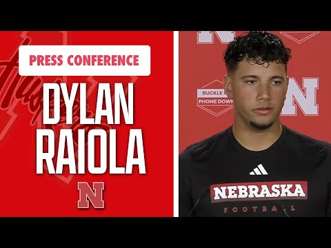 Nebraska Football QB Dylan Raiola meets with the media I Nebraska ...
