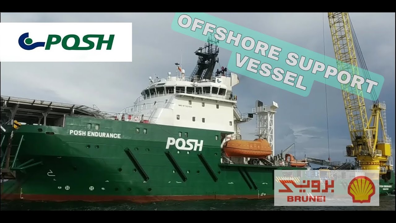 Work Boat POSH ENDURANCE || Drop Passengers and Lifting Operations ...