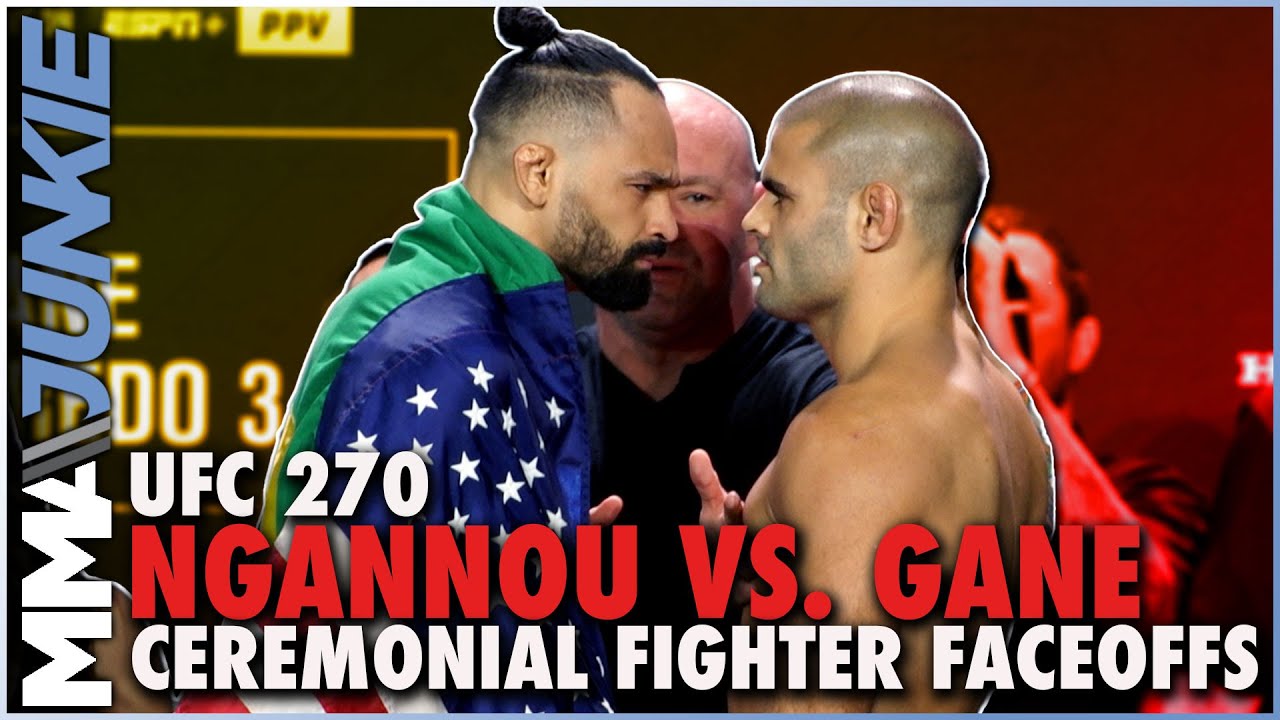 See the final faceoffs for the complete UFC 270 fight card - YouTube
