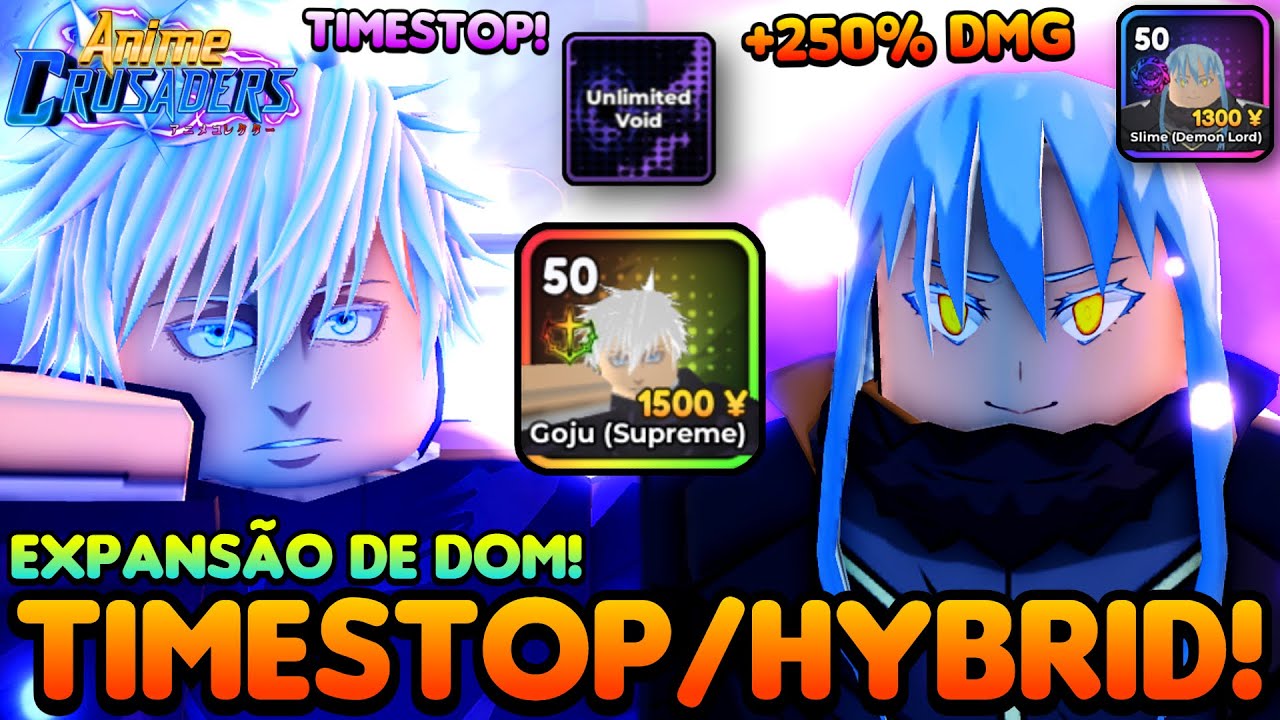 VAZIO ILIMITADO E UNIT HÍBRIDA! SATORU GOJO E SLIME SÃO OBRIGATÓRIOS DE ...