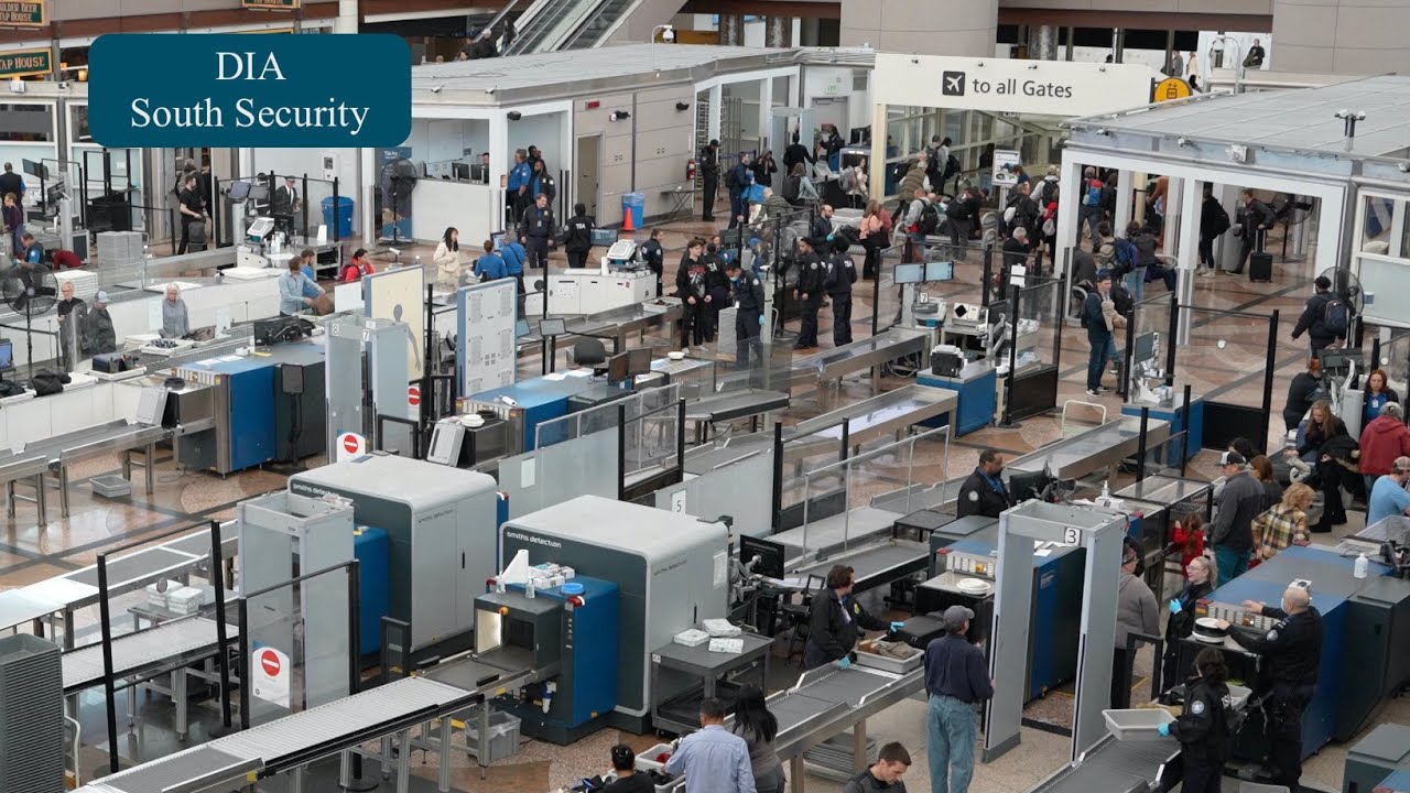South Security at Denver International Airport - YouTube