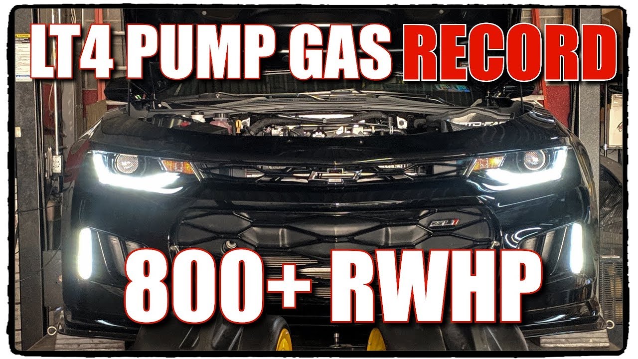 ZL1 LT4 BLOWER PUMP GAS RECORD - YouTube