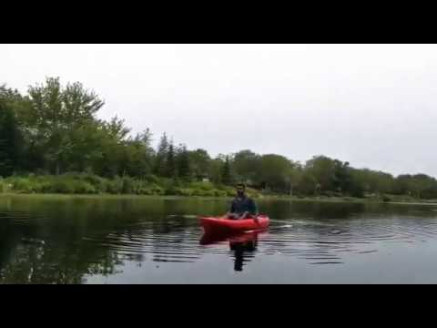 How to get back on a Kayak after flipped over - YouTube