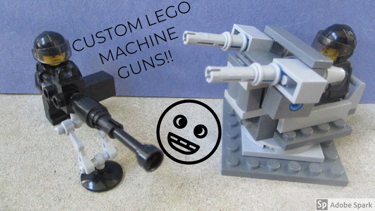 Custom LEGO Machine Guns - YouTube