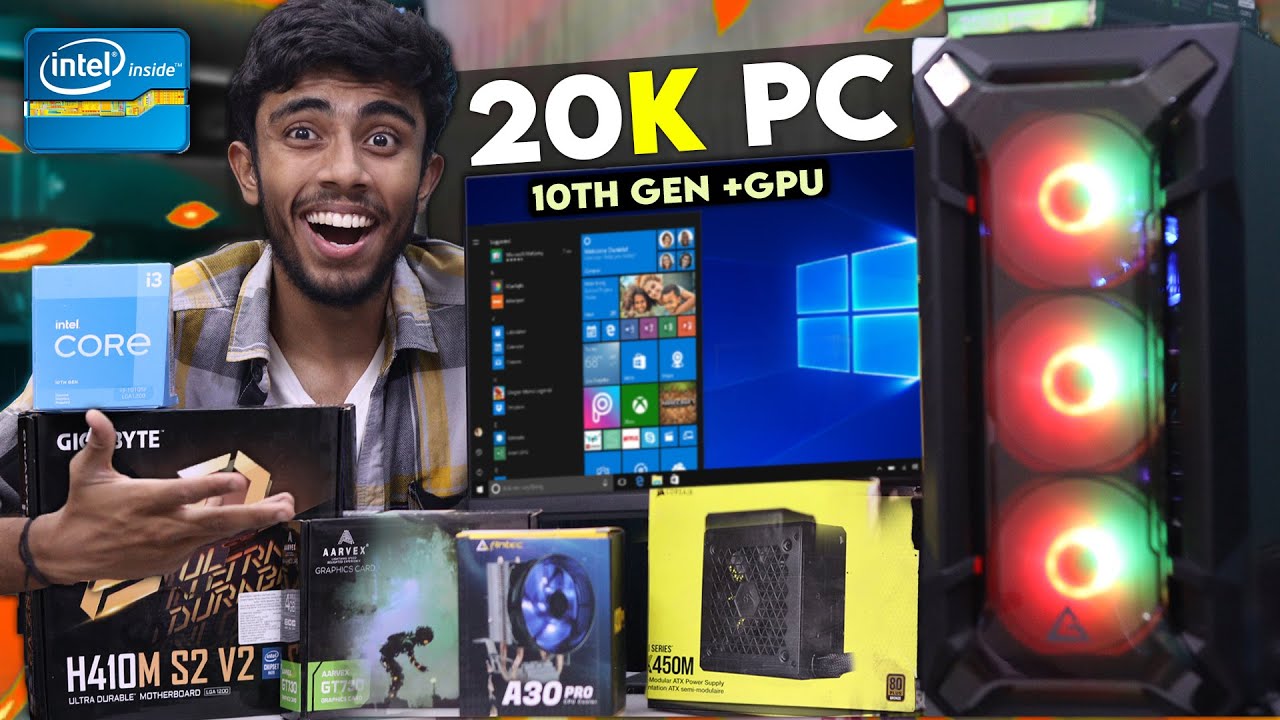 Finally! 20,000/- Rs Super Intel Gaming PC Build🔥 With GPU - Best ...