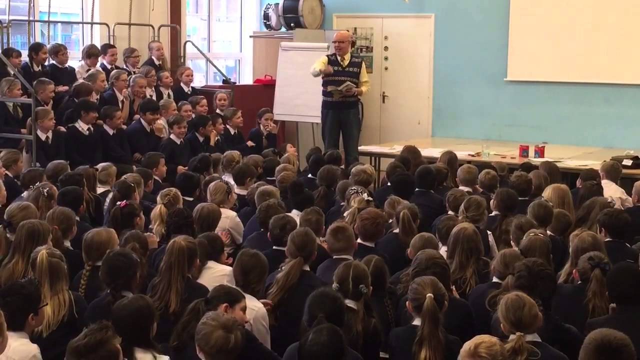 Terry Caffrey visits Upminster Junior School - YouTube