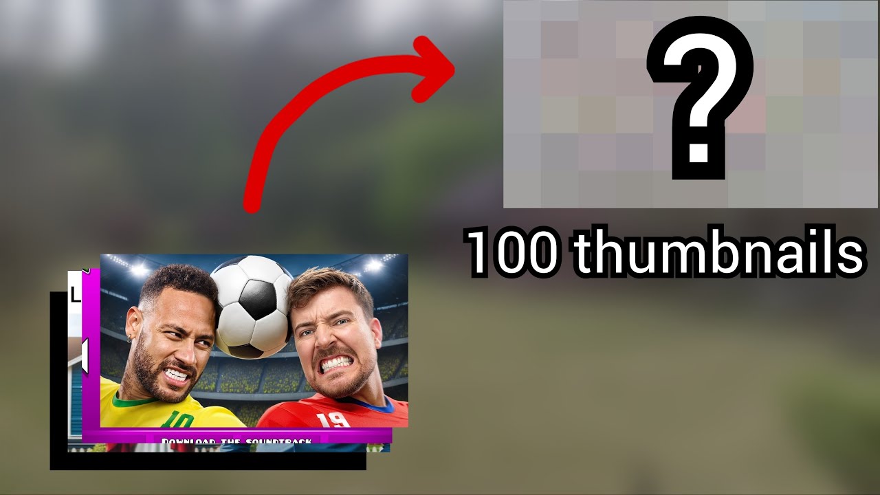 I Combined 100 Thumbnails Into One - YouTube