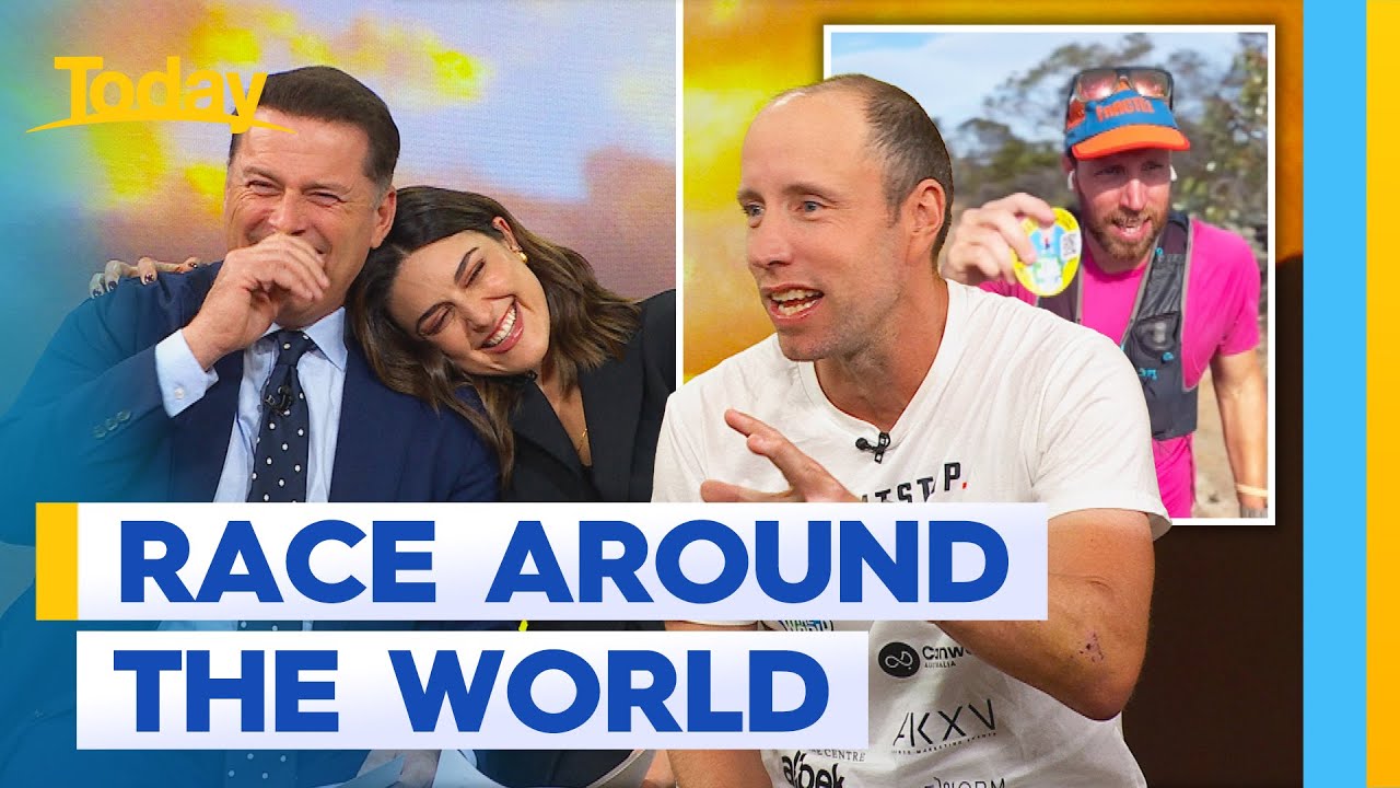 Aussie marathon runner completing race around the world | Today Show ...