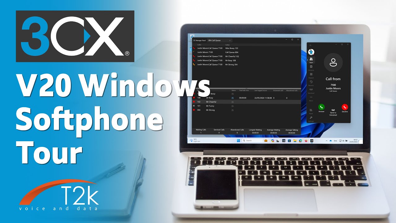 3CX Windows Softphone Orientation - YouTube