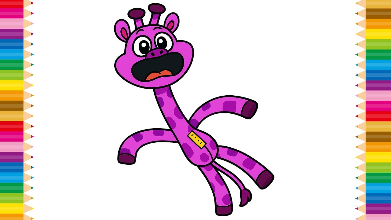 How to Draw Jerry Giraffe | Easy Drawing Tutorial for Kids - YouTube