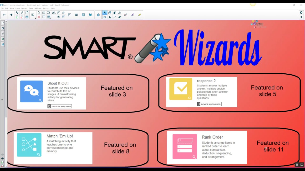 SMART Notebook - Grade 9 Social Studies Immigration Lesson - YouTube