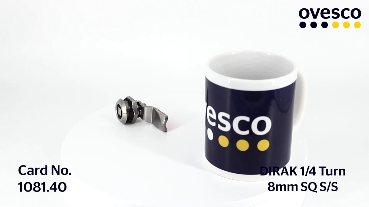 DIRAK 1/4 Turn 8mm Square Drive Stainless Steel from ovesco - YouTube