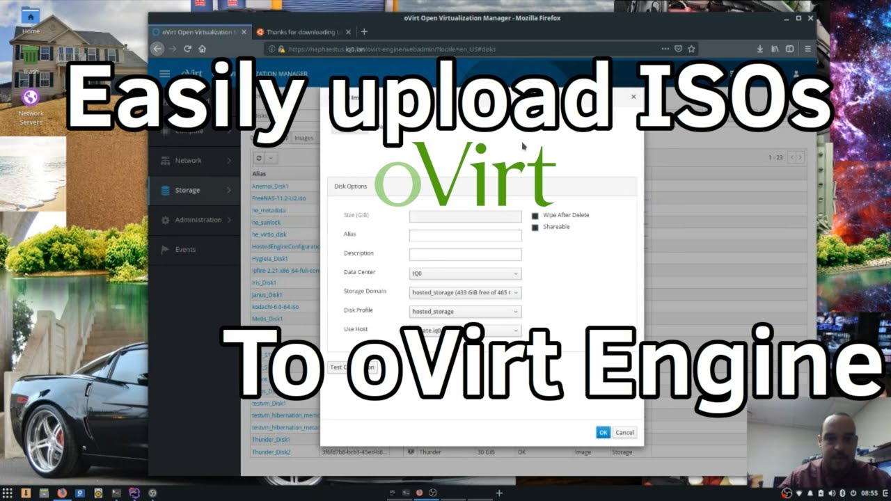 Easily Upload ISOs to Ovirt engine - YouTube