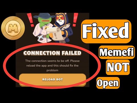 Memefi Coin Connection Failed Problem Solution | memefi coin the ...