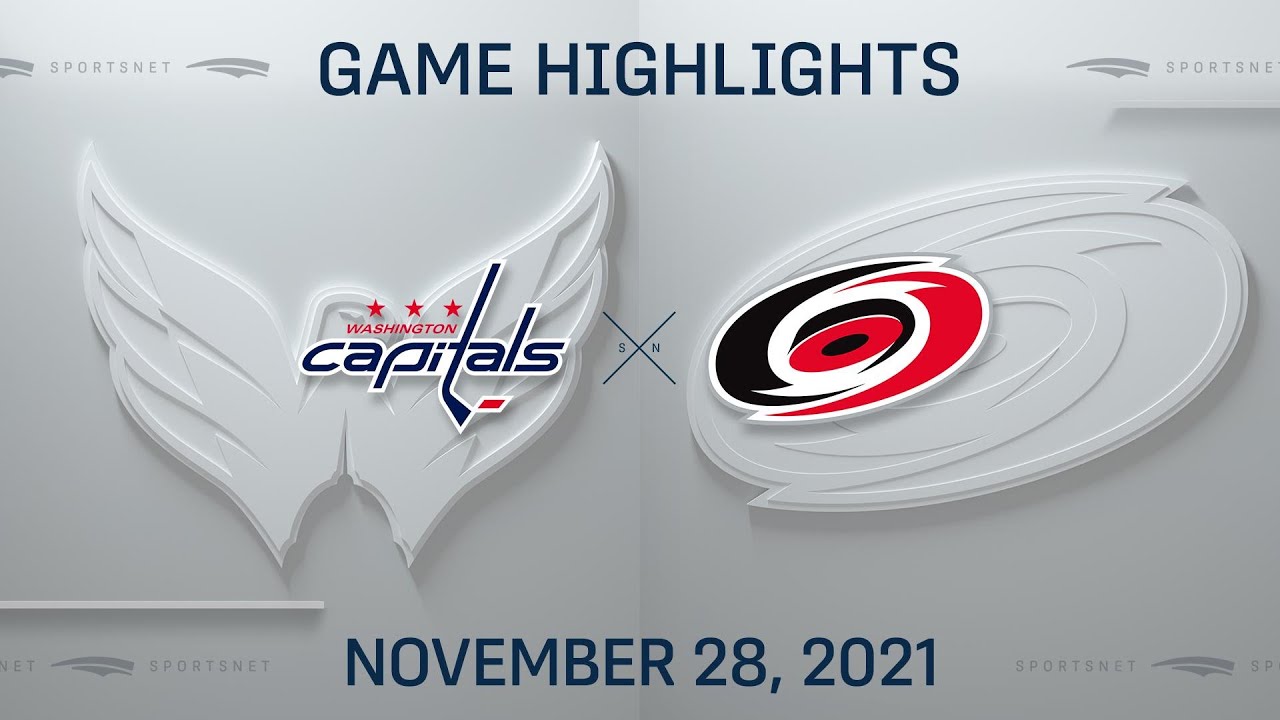 NHL Highlights | Capitals vs. Hurricanes - Nov. 28, 2021 - YouTube