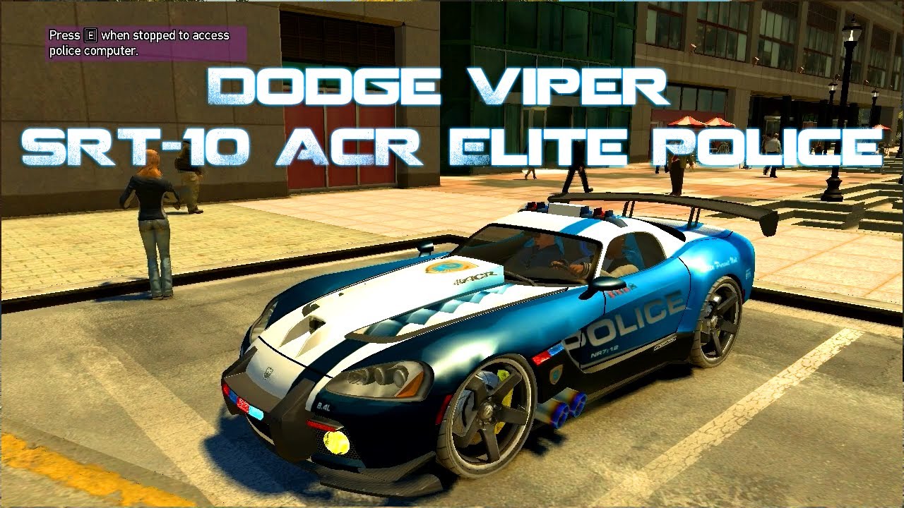 GTA IV - Dodge Viper SRT-10 ACR Elite Police - YouTube