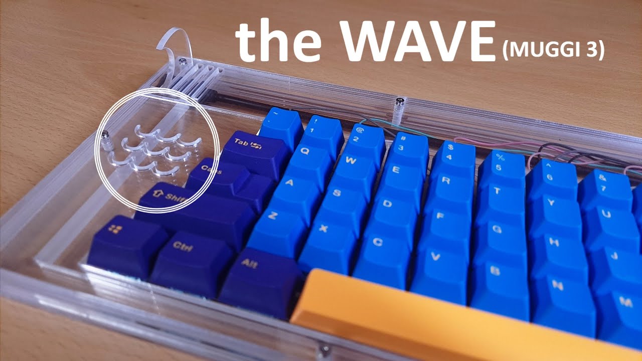[DIY] custom keyboard: the WAVE(MUGGI 3) making film - YouTube