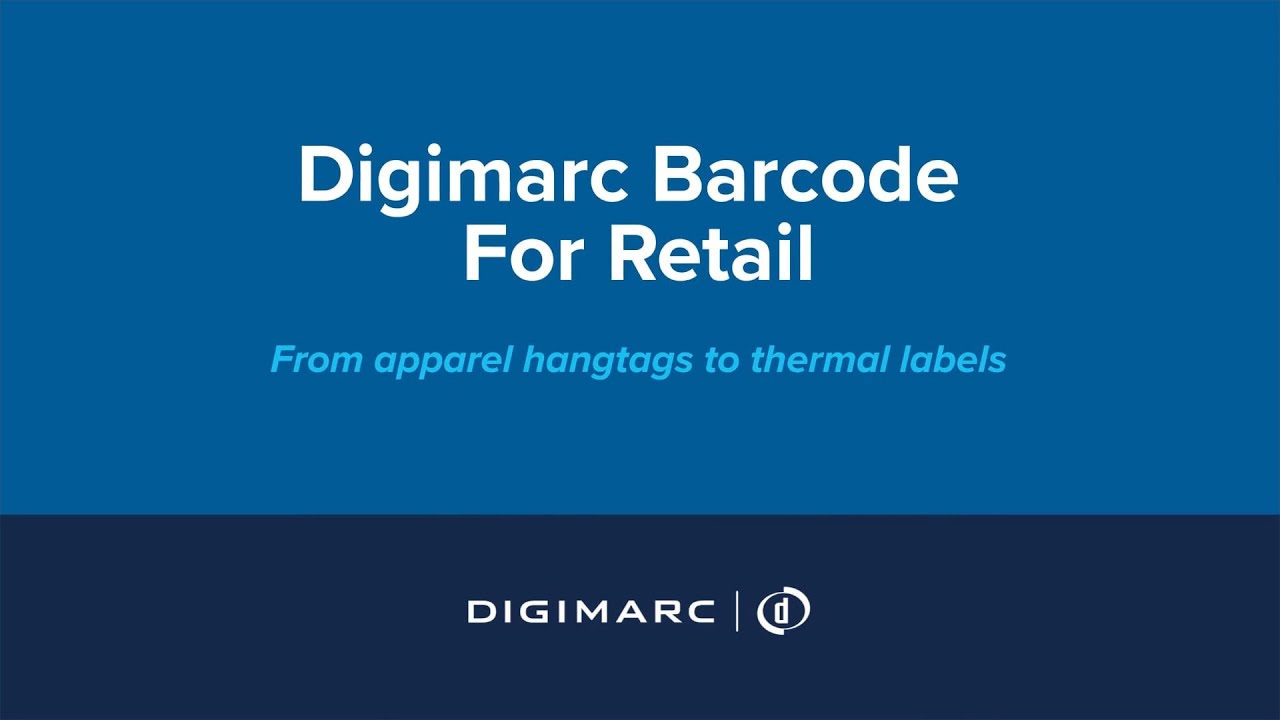Digimarc Barcode for Retail - YouTube