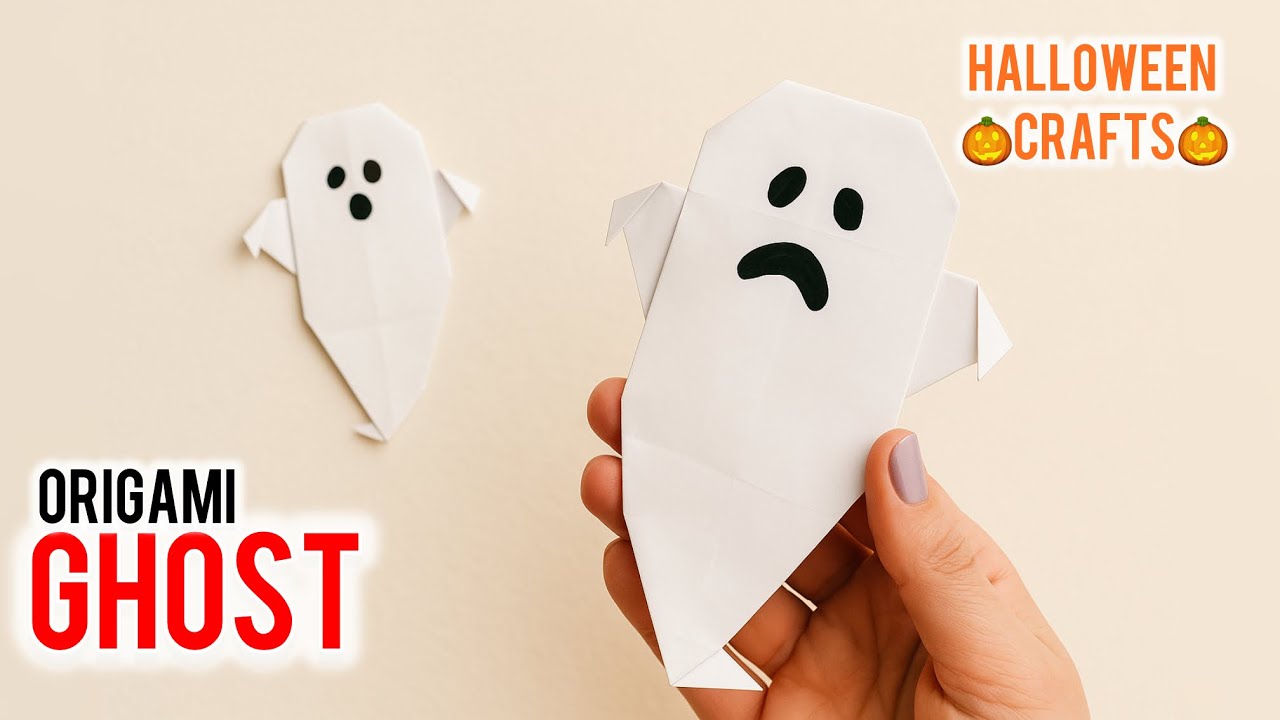 Spooky Origami Ghosts 👻| Fun Halloween DIY - YouTube