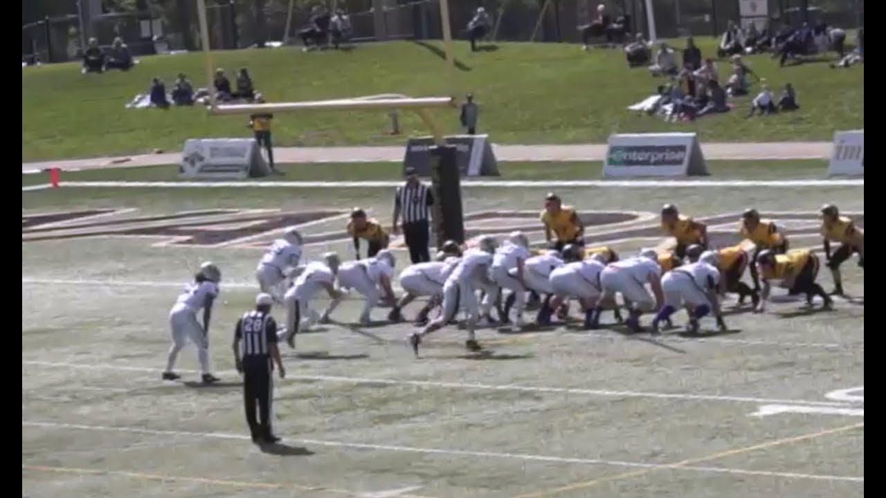 OUA Football - Western Mustangs vs Waterloo Warriors - YouTube