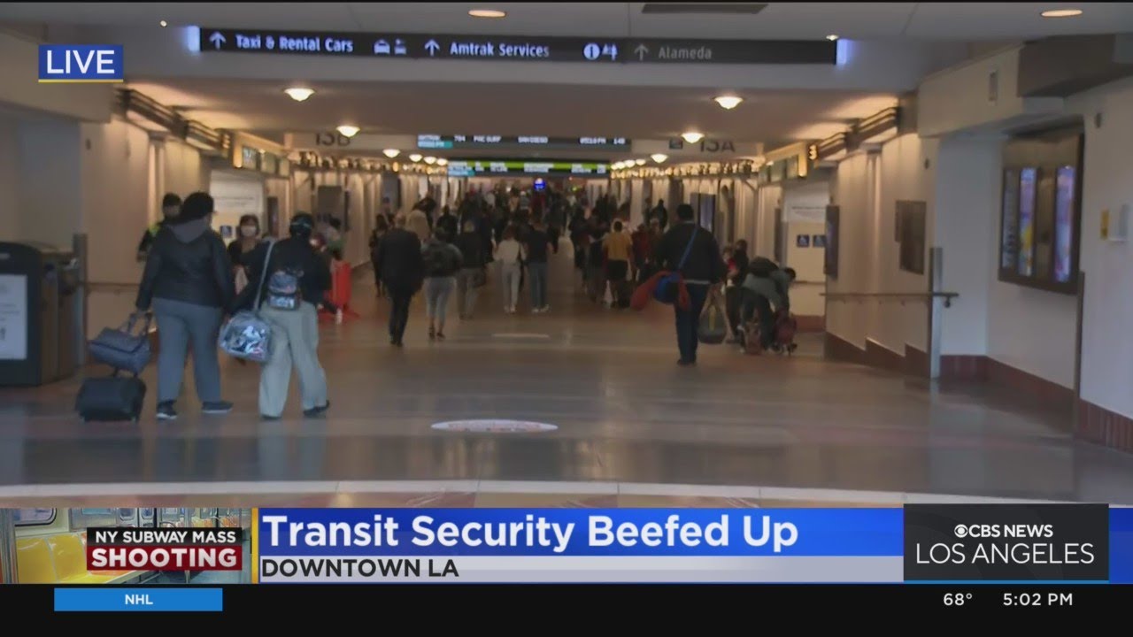 LA transit security beefed up in wake of New York subway shooting - YouTube
