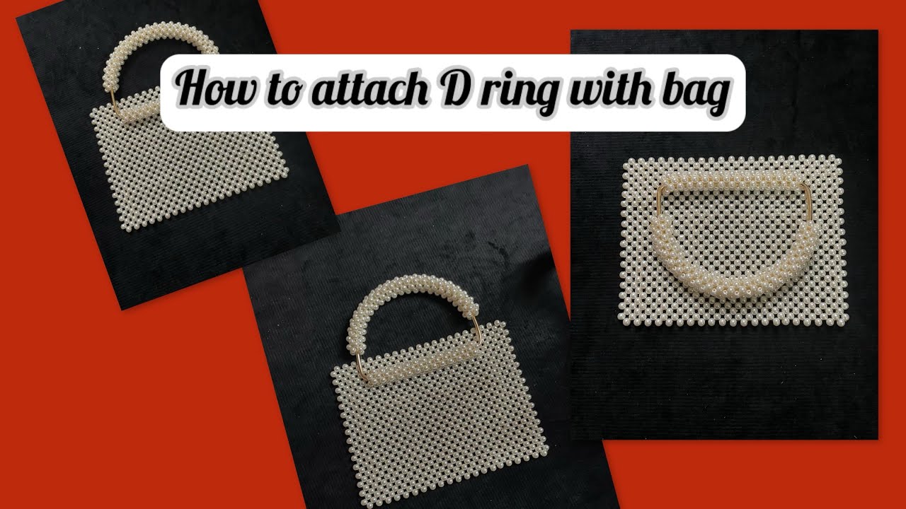 How to attach D-ring with beaded bag - YouTube
