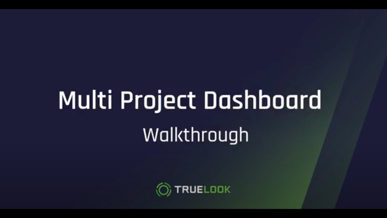 Multi Project Dashboard Walkthrough - YouTube
