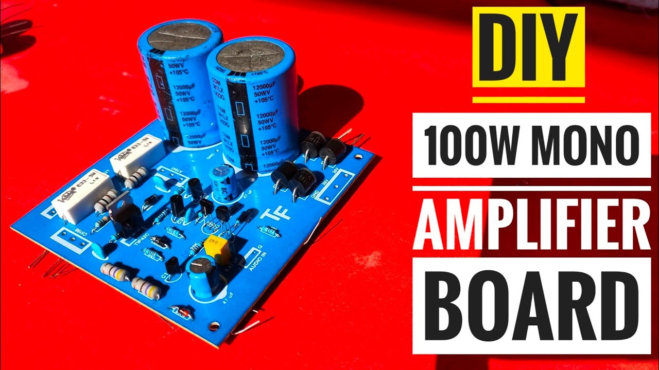 DIY 100w Mono Amplifier Board For 10 Inch Subwoofer - YouTube