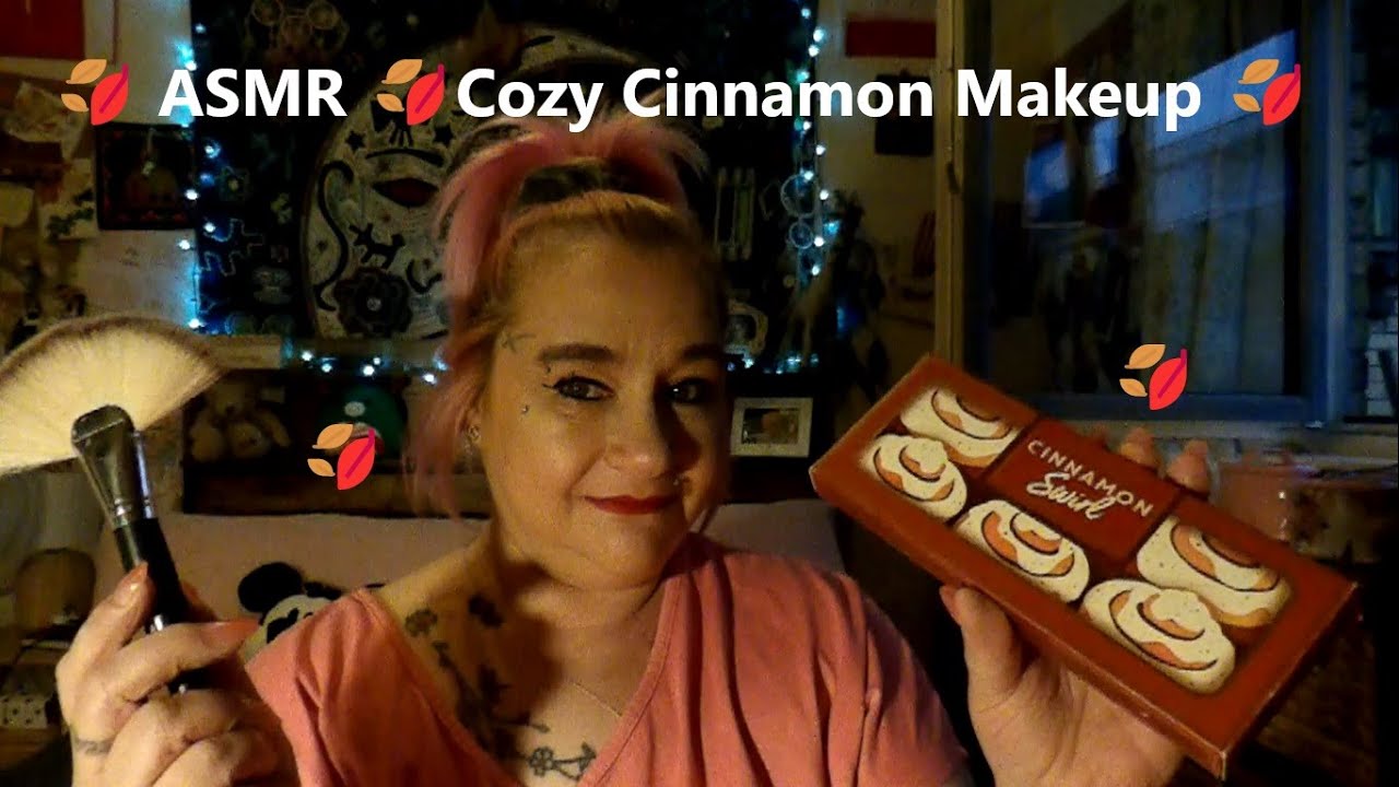 🍂 ASMR 🍂Cozy Cinnamon Makeup 🍂 - YouTube