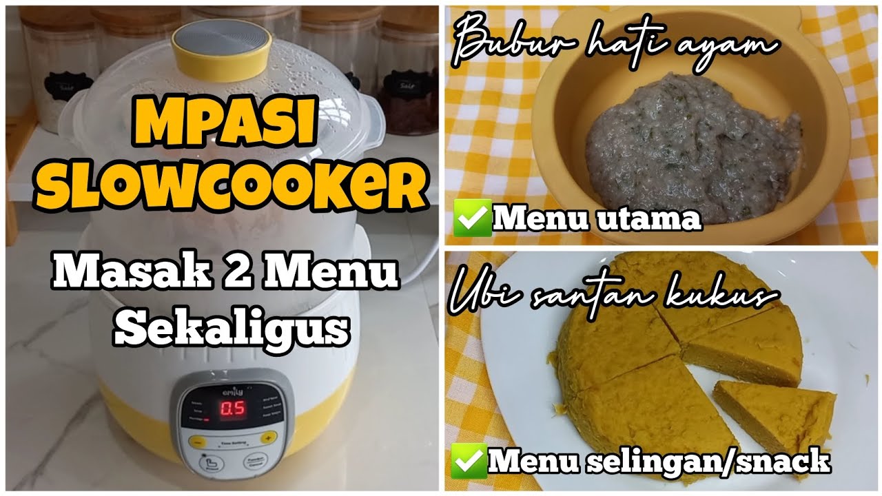 MPASI SLOW COOKER 6 BULAN + | BISA MASAK MENU UTAMA DAN SELINGAN DALAM ...