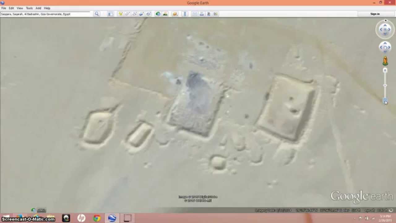 Ruins Of The Egyptian Desert ~ Google Earth - YouTube