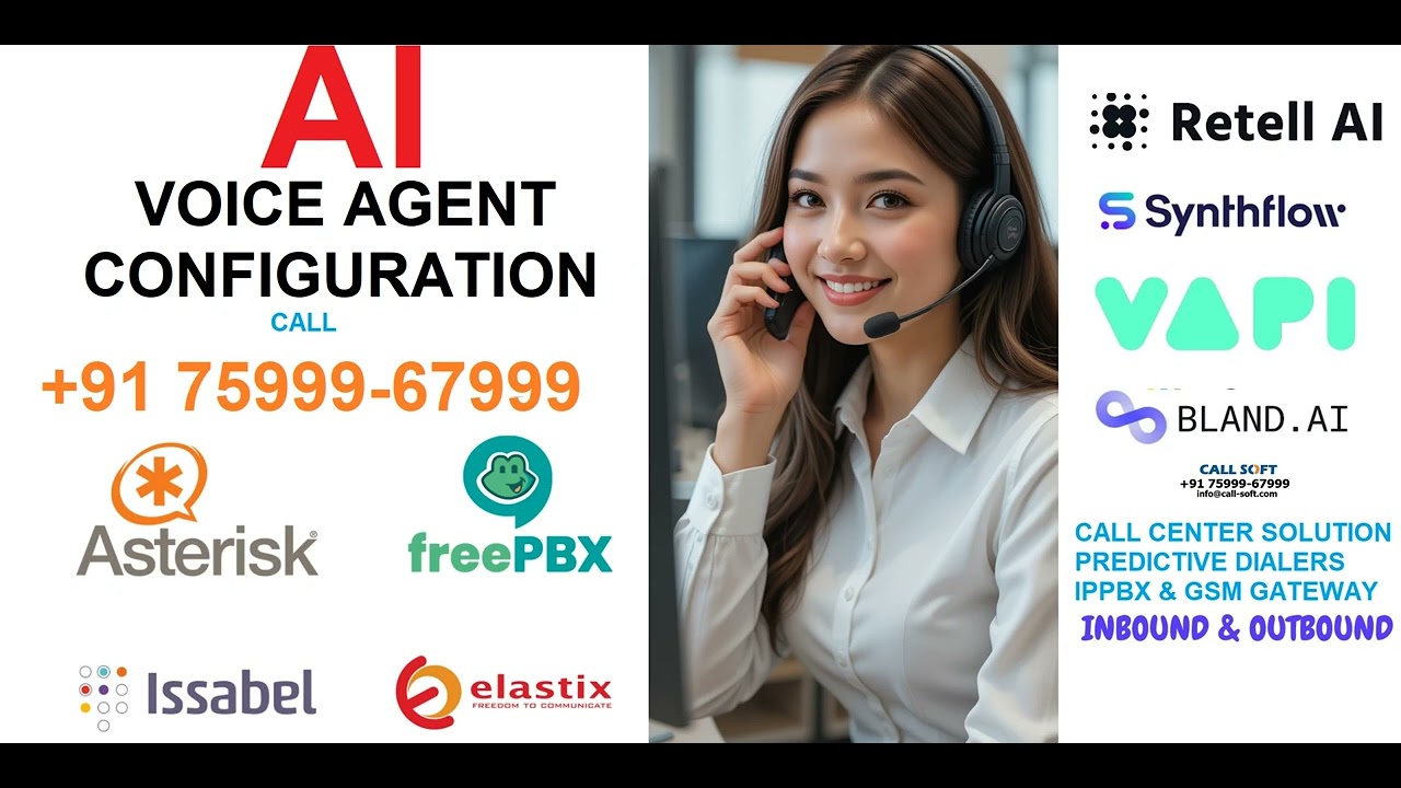 AI voice agent for receptionist and telecallers. how to AI setup with ...