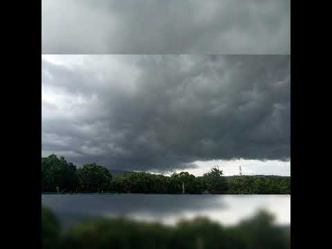 Heavy rain, sunrise and sunset - YouTube