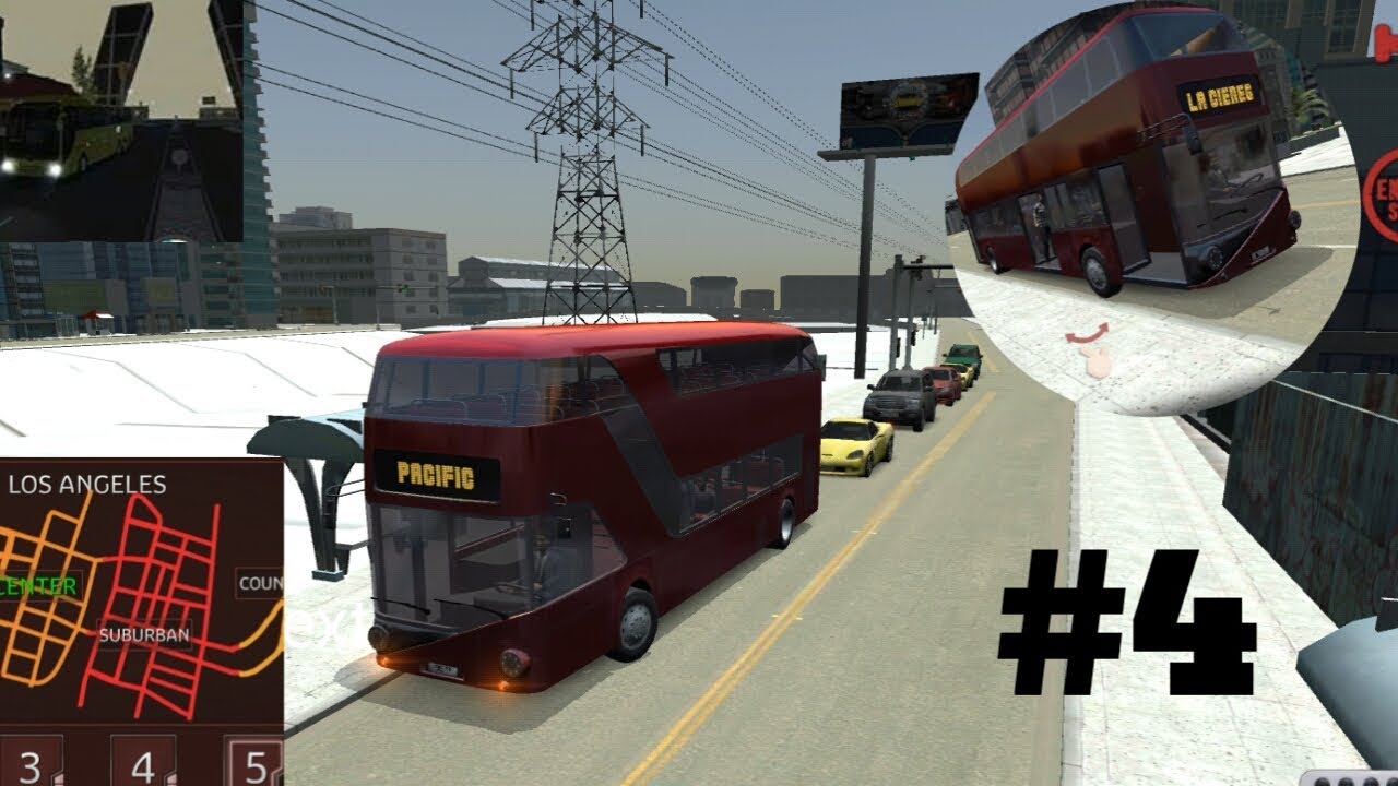 Bus simulator 17 gameplay №4 Los angeles-Center-level 5 and Boris ...